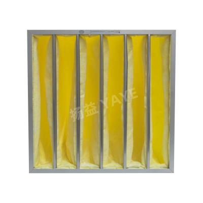 China Synthetic AHU Bag Filter Air Conditioning Bag Filters For Hospital / Food Industries for sale