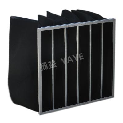 China Primary activated carbon filter, non-woven fabric material, 6 bags for sale