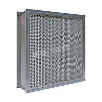 China Customized Deep Pleated HEPA Filter Aluminum Frame For Food Industry for sale