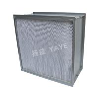 China Customized Size HEPA Air Filter Deep Pleat Size 484*484*150mm Galvanized Steel Frame for sale