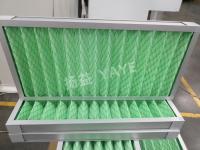 China 95% Pleated Panel Air Filter G4 Panel Filter For Air Conditioner for sale