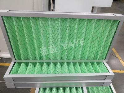 China 95% Pleated Panel Air Filter G4 Panel Filter For Air Conditioner for sale