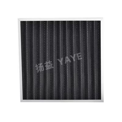 China Customized Folded Activated Carbon Filter Air Pre Filter For Odor Removal for sale
