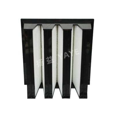China Sub High Efficiency Air Filter H11 V Type Air Filter Low Resistance Plastic Frame for sale