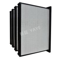 China Customized V Bank Filters 200°F HV Fiberglass Air Filter For HVAC Systems for sale
