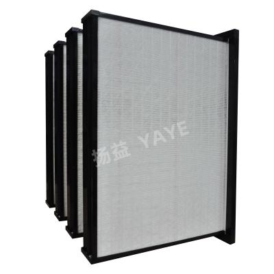 China Customized V Bank Filters 200°F HV Fiberglass Air Filter For HVAC Systems for sale