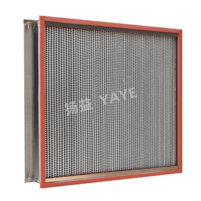China 99.9% Efficiency High Temperature HEPA Filter Up To 200°C Customizable for sale
