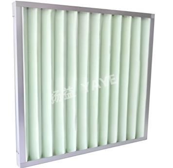 China Synthetic Fiber Material G4 Pleated Panel Filter 595x595x46mm Aluminum Frame for sale