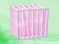 China Industrial Air Filtration Pocket Bag Filter High Dust Filtration F7 Layers Non-Woven Fabric Bags for sale