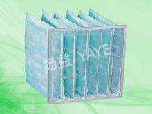 China Aluminum frame medium-efficiency filter, 6 layers of non-woven fabric bags for sale