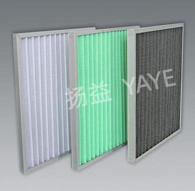 China Foldable Polyester Fiber Air Pre Filter For Initial Filtration In HVAC System With Increased Filtration Area for sale