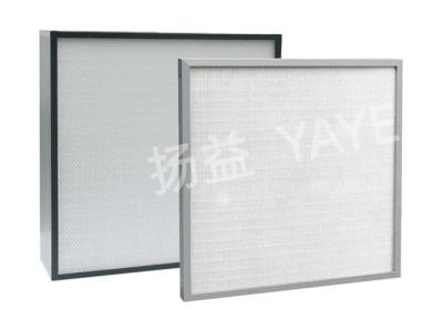 China Ruffled High-Efficiency Air Filter With Aluminum Plate Frame For Clean Rooms Ventilation System Ultra for sale