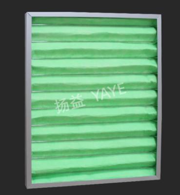 China Durable G4 Pleated Panel Air Pre Filter With Synthetic Fiber Material And Aluminum Frame For Industrial Air Improvement for sale