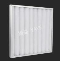 China Customized Size Pleated Panel Air Filter With Mother-And-Child Frame Support, G3 G4 Efficiency, Metal Frame for sale
