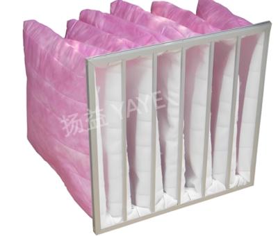 China Mini Pleat Pocket Air Filter With Big Air Volume , F7 Medium Efficiency for sale