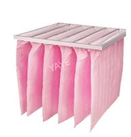China Synthetic AHU Bag Filter For Air Conditioning In Hospital / Food Industries for sale