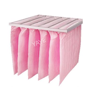 China Synthetic AHU Bag Filter For Air Conditioning In Hospital / Food Industries for sale