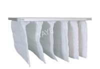 China Non Woven Bag Material Pocket Air Filter With Square Shape For Effective Air Purification for sale
