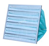 China Synthetic Fiber Media Pocket Air Filter Medium Filter Rating For Airborne Allergen Control for sale