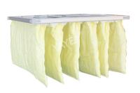 China Humidity Resistant Synthetic Fiber Pocket Air Filter With Aluminium Alloy Frame for sale