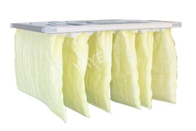 China Humidity Resistant Synthetic Fiber Pocket Air Filter With Aluminium Alloy Frame for sale