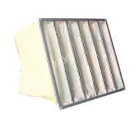 China 80% Humidity Pocket Air Filter With Aluminum Alloy Frame And Synthetic Fiber for sale
