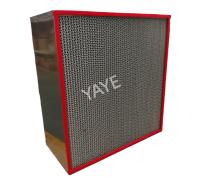 China YAYE High Capacity High Temperature Resistant Deep Pleated Hepa Filter 2500m³/H Air Volume for sale
