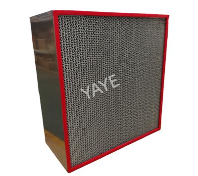 China YAYE High Capacity High Temperature Resistant Deep Pleated Hepa Filter 2500m³/H Air Volume for sale