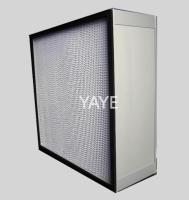China Ultra Filter With Aluminum Frame Deep Pleat Design Suitable For Clean Room Ventilation Systems And Industrial Applications for sale