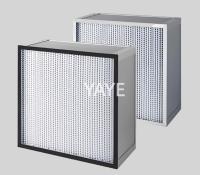 China Ultra Filter With Aluminum Frame Deep Pleat Design Suitable For Clean Room Ventilation Systems And Industrial Applications for sale