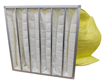 China Synthetic AHU Bag Filter For Air Conditioning In Hospital / Food Industries for sale