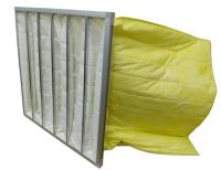 China HVAC System Glass Fiber Multi - Pocket Air Filter  F8 Efficiency For Greenhouse for sale