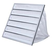 China Efficiency Synthetic Fiber Bag Filter Bag Air Filter With Aluminium Alloy Frame for sale
