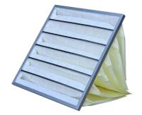 China Efficiency Synthetic Fiber Bag Filter Bag Air Filter With Aluminium Alloy Frame for sale