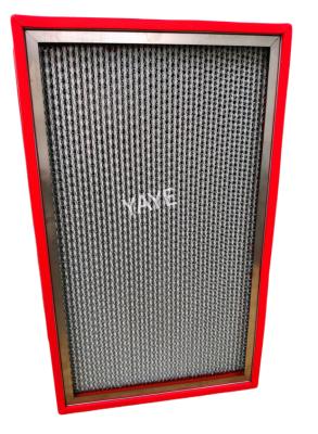 China Rectangular High Temperature Air Filter Offering 99.99 Efficiency and Long Service Life 12 to 18 Months for Air Filtration for sale
