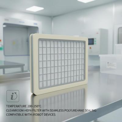 China Temperature 200-250C Cleanroom HEPA Filter Incorporating Seamless Polyurethane Sealing Compatible with IRobot Devices for sale