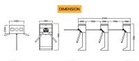 China SUS304 RFID Tripod Turnstile Gate 30-45 Persons / Min Electronic Access Control Entrance for sale