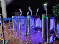 China RS485 TCP Face Recognition Swing Barrier Turnstile AC 220V for sale