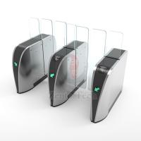 China 316SS Automatic Sliding Turnstile Flap Barrier Gate Entrance Bidirectional for sale