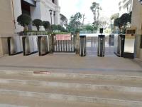 China 316SS Automatic Sliding Turnstile Flap Barrier Gate Entrance Bidirectional for sale
