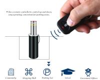 China 316 Stainless Steel Automatic Retractable Parking Bollards With Reflective Stripe for sale