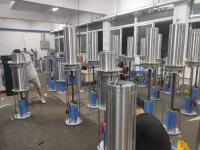 China 316 Stainless Steel Automatic Retractable Parking Bollards With Reflective Stripe for sale