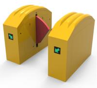 China 304 Stainless Steel Retractable Flap Barrier Turnstile Bidirectional for sale