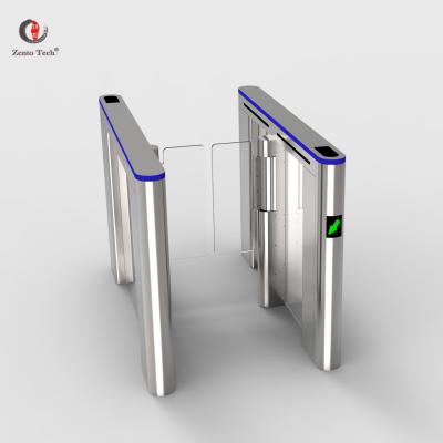 China 304 Stainless Steel Automatic Turnstile Flap Barrier Gate Entrance Bidirectional for sale