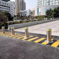 China OEM Pre Embedded Height 1110mm Automatic Rising Bollards For Driveways for sale