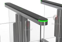 China 10mm Acrylic Automatic Speedlane Swing Turnstile With Alarm Light for sale