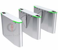 China 12V Level Signal Stainless Steel Turnstiles Flap Gate Barrier 1.5mm Housing for sale