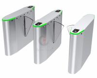 China 12V Level Signal Stainless Steel Turnstiles Flap Gate Barrier 1.5mm Housing for sale