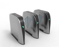 China Acrylic 15mm Panel Automatic Flap Barrier System 0.2 Sec Open / Close Speed for sale