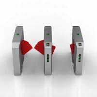 China Acrylic Flap Pedestrian Turnstiles Gate Solution 1400*300*980mm for sale